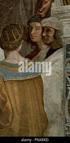 The School Of Athens Detail 1510 Fresco Before Restauration