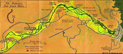Map Of The San Juan River Quality Waters