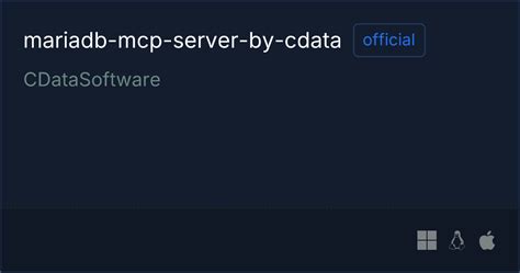 Mariadb Mcp Server By Cdata Glama