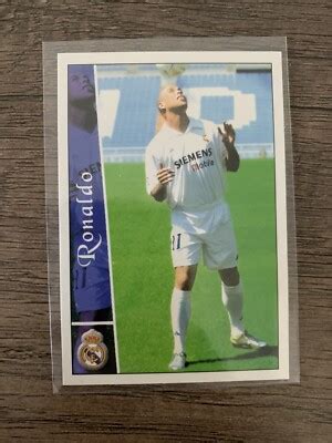 Ronaldo Nazario R9 2002 2003 Mundicromo First Real Madrid Card Mint