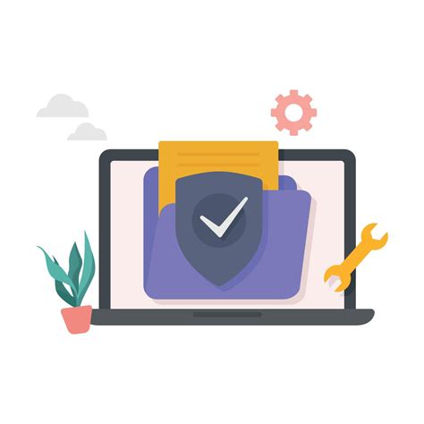 Secure Confidential Files Folder With Documents Access And Private Lock Illustration 11846276