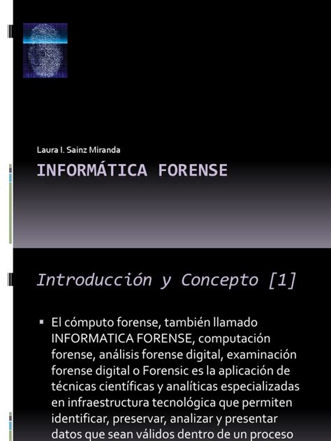 Introducción A La Informática Forense Pdf