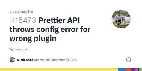 Prettier Api Throws Config Error For Wrong Plugin · Issue 15473