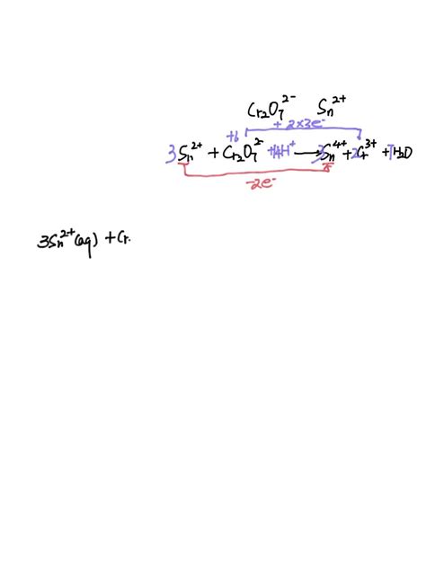 Solved 2 An Acidified Solution Of Dichromate Cr2o72− Aq Reacts With