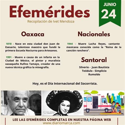 Efemérides 24 De Junio De 2025 Diario Marca