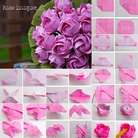 Origami Flower Bouquet Instructions Bette Fort
