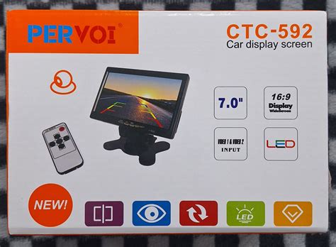 Pervoi 7 Inch 2 Channel TFT/LED AV Monitor – High-Resolution Display ...