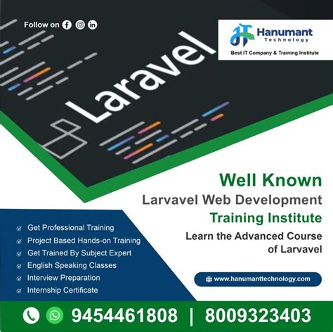 Hanumant Technology Pvt Ltd On Linkedin Laravel Training Institute In Lucknow Laravel