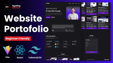 Membuat Website Portfolio Responsive Dengan Reactjs Dan Tailwindcss