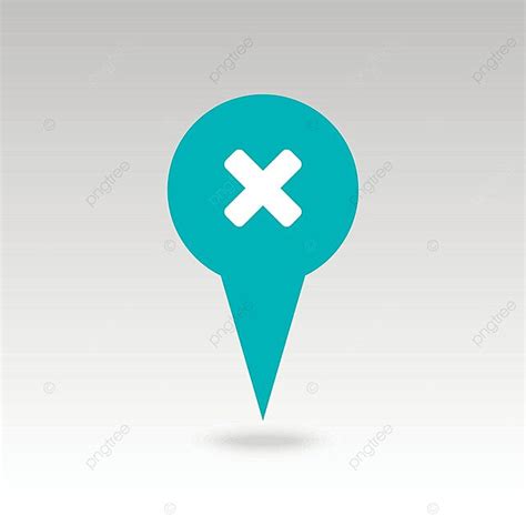 Delete Pin Map Icon Map Pointermarkers Sign Color Location Vector Sign