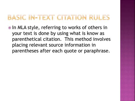 Ppt Mla Style Powerpoint Presentation Free Download Id3172872