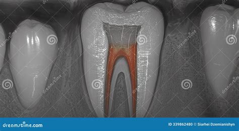 Detailed View Of A Tooth S Root Canal Structure Revealing Intricate
