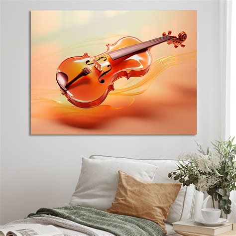 Winston Porter Vibrant Violin Auburn Elegance Iv On Canvas Print Wayfair