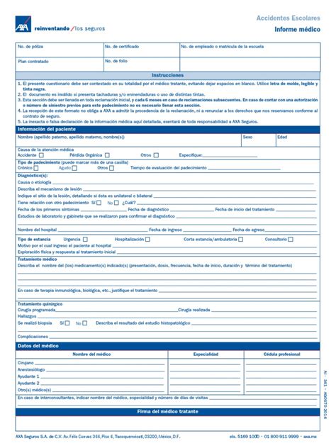 Informe Axa Pdf Hospital Póliza De Seguros