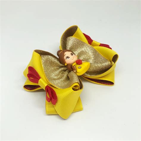 Laço Princesa Bela Elo7 Produtos Especiais