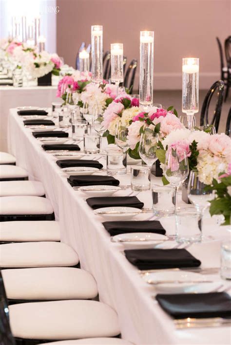 Modern Pink And Black Wedding Elegantweddingca