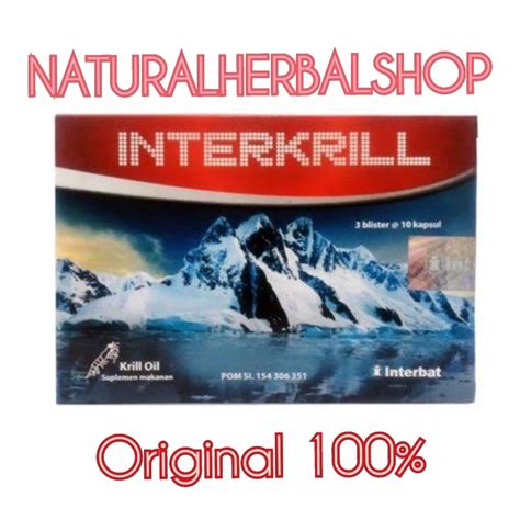 Jual Interkrill Interbat Per Strip 10 Kapsul Untuk Menjaga Kesehatan