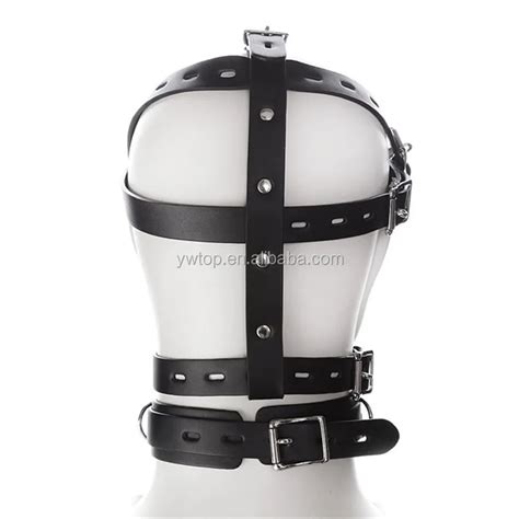 Leather Ball Gag Head Harness Mouth M Ask Fetish Bdsm Bondage Restraint