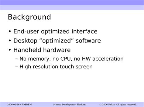 maemo development platform ppt
