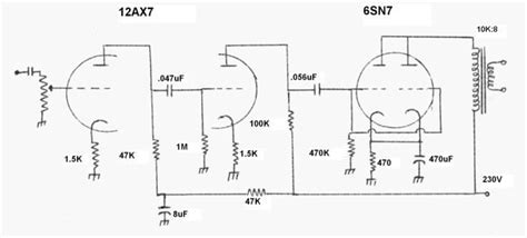 6sn7 Se Amplifier Schematics Diy Audio