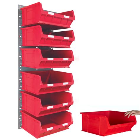 Wall Mounted Bin Kit 1282mm X 457mm With 6 Tc6 Bins