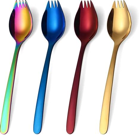 Lovingly Yours 7 Inch Spork Stainless Steel Reusable