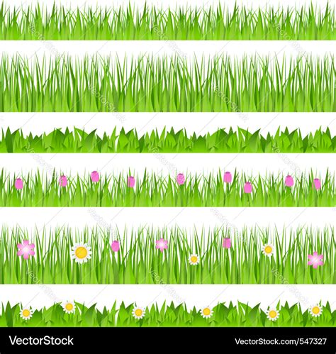 Seamless Grass Royalty Free Vector Image Vectorstock