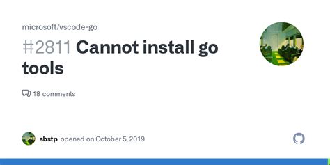 Cannot Install Go Tools Issue Microsoft Vscode Go Github
