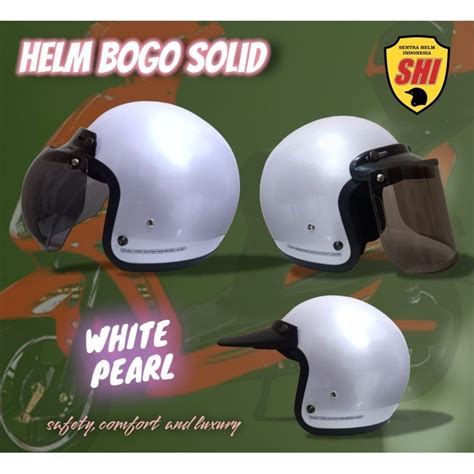 Jual Helm Bogo Polos Solid Dewasa Standar Sni Terbaru Shopee Indonesia