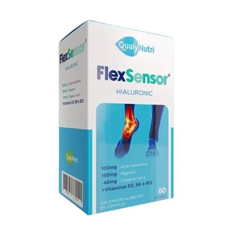 Qualynutri Flex Sensor Hialuronic 500mg 60 Cápsulas Pague Menos