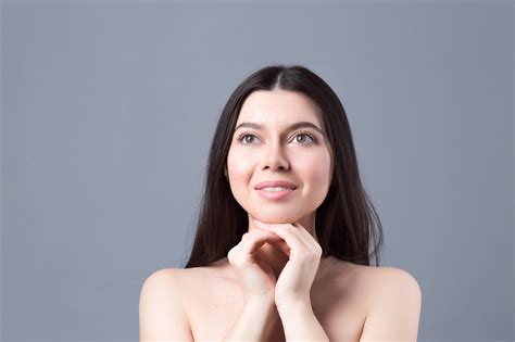 Premium Photo Portrait Of Beauty Girl With Natural Nude Makeup