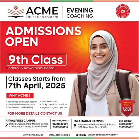 Enroll In Evening Coaching Classes Learning At Acme Education