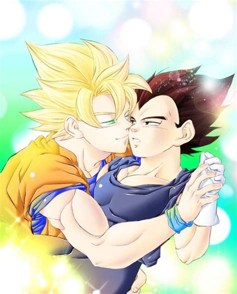 Vegeta X Goku Kiss
