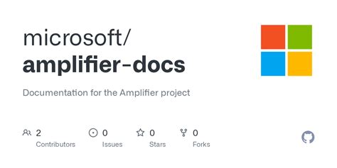 Network Graph · Microsoftamplifier Docs · Github