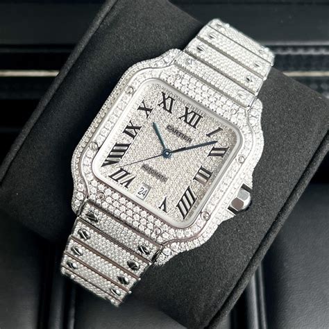 [wts] Cartier Santos ‘bussdown Diamond Roman Dial Wssa0018 12 900