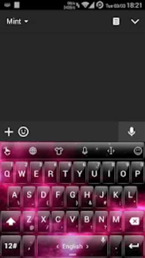 Keyboard Theme Glass Nebula For Android Download