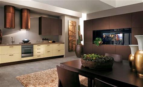 اكثر من 20 صورة مطابخ جديده لون بني ديكور المنزل