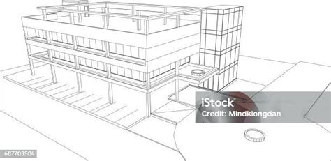 Desain Sketsa Buiding Vektor Ilustrasi Stok Unduh Gambar Sekarang