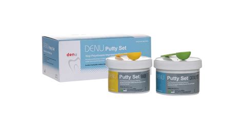 Eur 3909 Denu Putty Set Fast A Silicone 2x280ml 2x500g