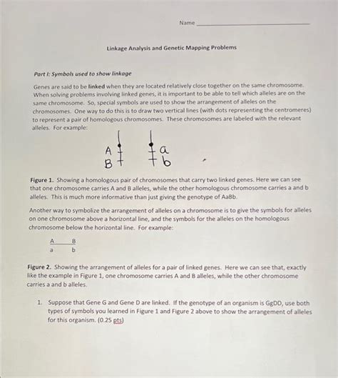 Solved Name Linkage Analysis And Genetic Mapping Problems