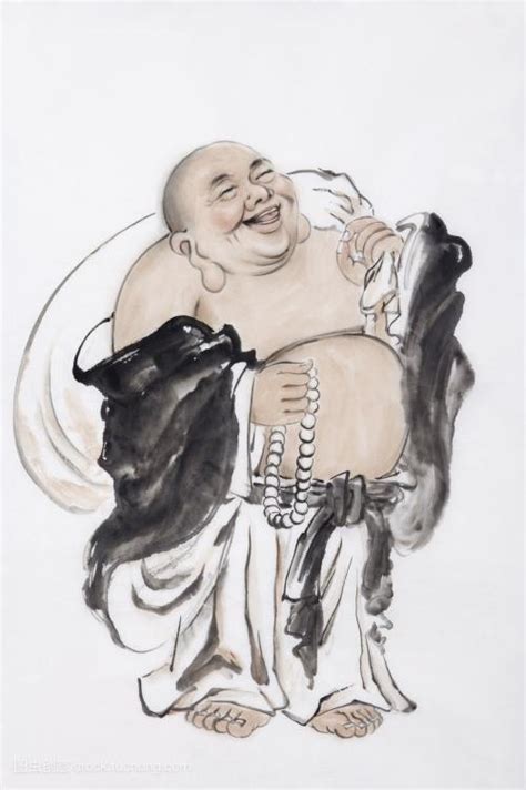 弥勒佛国画欣赏 大日心光遍照 如来法雨普施… 高清图片，堆糖，美图壁纸兴趣社区