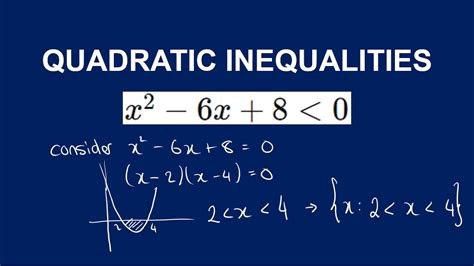 Master Solving Quadratic Inequalities In 10 Minutes Youtube
