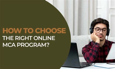 How To Choose The Right Online Mca Program