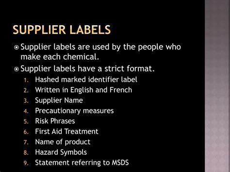 Example Of Supplier Label At Katie Jenkins Blog