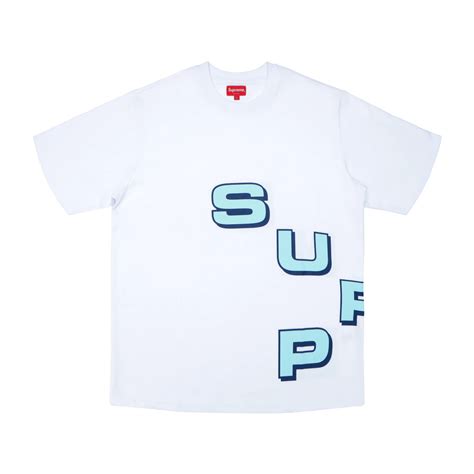 Buy Supreme Stagger Tee White Novelship