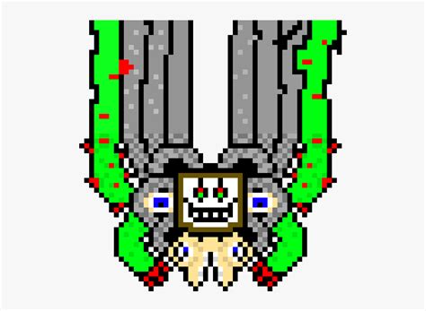 Omega Flowey Pixel Art Grid