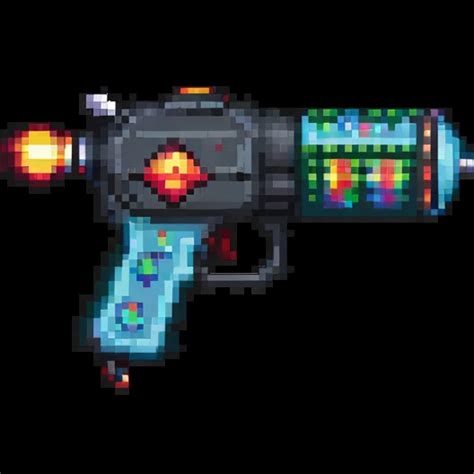 Simple And Bold Raygun In Pixel Art Style Illustration Ai Emoji Generator