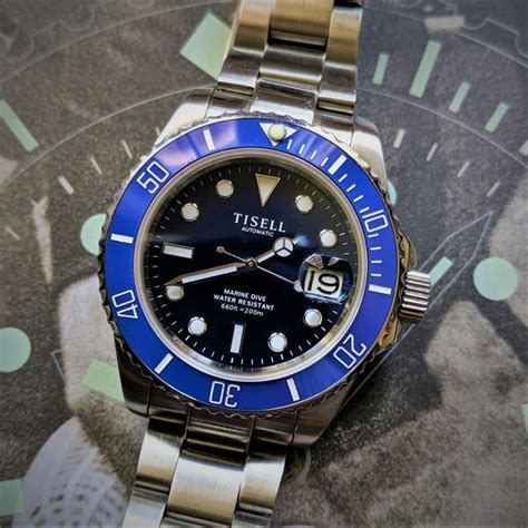 Wts Tisell Blue Diver 40mm Watch Aka Blue Submariner Watchcharts