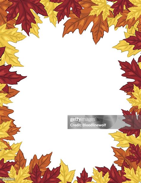 Maple Leaf Border High Res Vector Graphic Getty Images