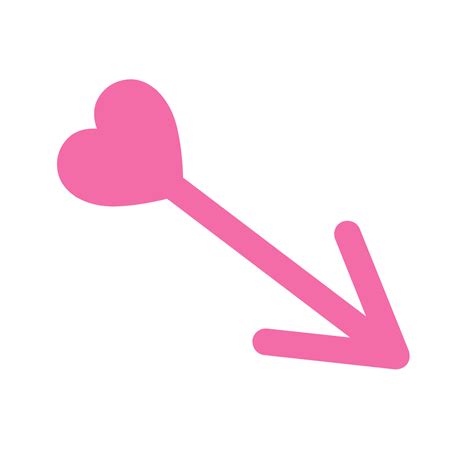 Pink Heart Arrow Icon 39328725 Vector Art At Vecteezy